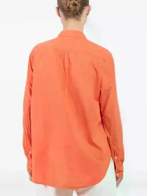 Xirena Long-sleeve Button-fastening Shirt - Orange
