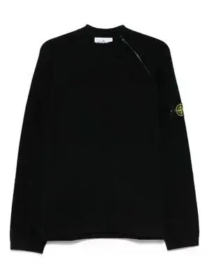 Stone Island Side-zip Logo-patch Jumper