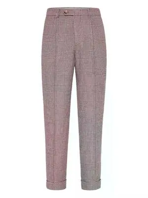 Brunello Cucinelli Pleated Cotton-cashmere Blend Trousers
