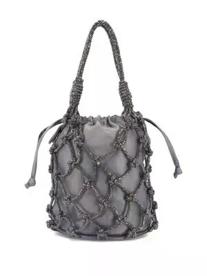 Judith Leiber Crystal-embellished Shoulder Bag - Grey