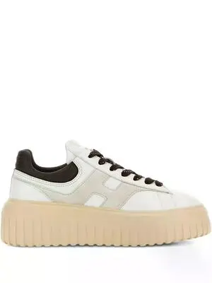 Hogan Platform Leather Trainers - White
