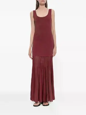 Michael Kors Pleated Skirt Maxi Dress