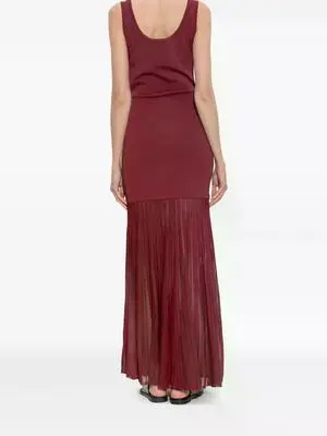 Michael Kors Pleated Skirt Maxi Dress