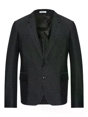 Alexander McQueen Skull-print Two-button Blazer - Black