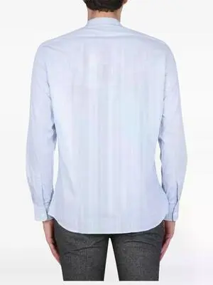 Aspesi Mandarin-collar Striped Shirt
