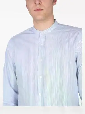 Aspesi Mandarin-collar Striped Shirt