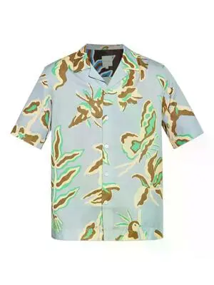 Paul Smith Floral-print Short-sleeve Shirt - Blue