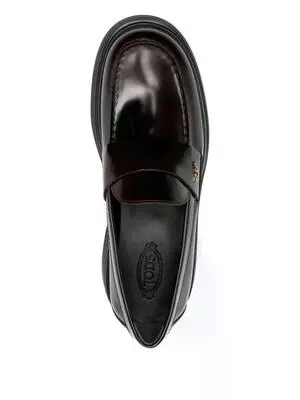 TOD'S Logo Plaque Chunky Sole Loafers