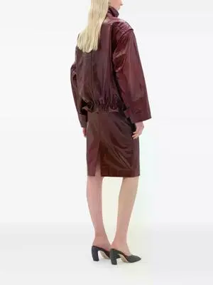 Remain Birger Christensen High-neck Leather Jacket