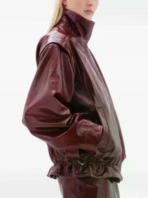 Remain Birger Christensen High-neck Leather Jacket
