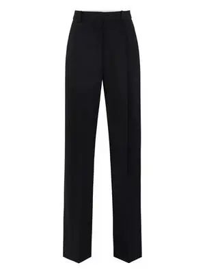 Elisabetta Franchi Pleated Crepe Trousers