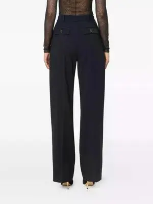 Elisabetta Franchi Pleated Crepe Trousers