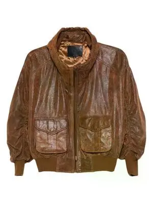 R13 Leather Bomber Jacket