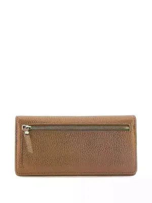 GIANNI CHIARINI Metallic-finish Leather Wallet
