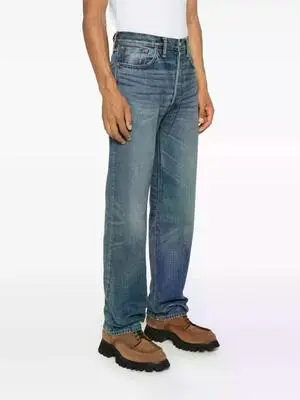 Ralph Lauren Logo-embroidered Straight-leg Jeans - Blue