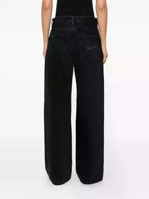 Jacquemus The Wide De-nîmes Denim Jeans - Black