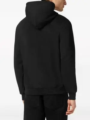 BILLIONAIRE Logo-plaque Cotton Hoodie
