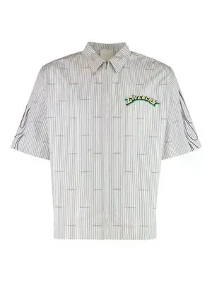 Givenchy Flame-print Striped Shirt
