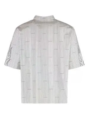 Givenchy Flame-print Striped Shirt