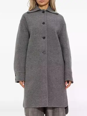 JIL SANDER Button-fastening Wool Coat