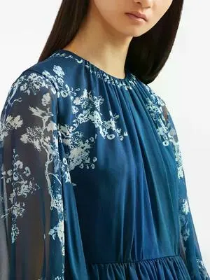 Erdem Long-sleeve Printed Gown