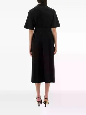 Aspesi Button-fastening Belted Maxi Dress