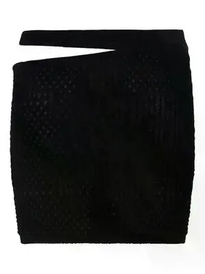 ROBERTA EINER Cut-Out Knitted Mini Skirt