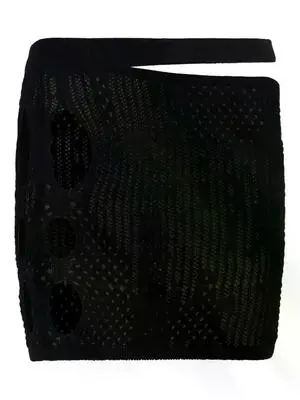 ROBERTA EINER Cut-out Knitted Mini Skirt
