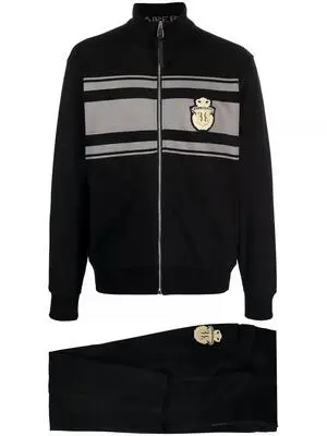 BILLIONAIRE Logo-crest Detail Tracksuit Set - Black