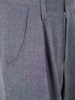 Y’s Pleated-front Wool Trousers