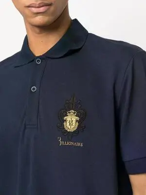 BILLIONAIRE Embroidered-logo Polo Shirt