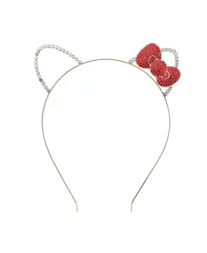 HELLO KITTY Ears And Bow Cosplay Headband - Hkc Ears  Bow