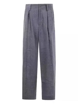 Y’s Pleated Wool Trousers