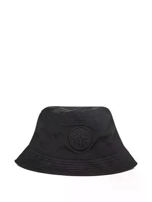 Stone Island Compass Logo Bucket Hat - Black