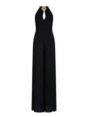 SIMONA CORSELLINI Halter-neck Jumpsuit - Black