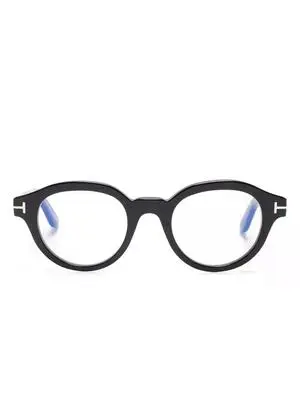 TOM FORD Round-frame Glasses - Black