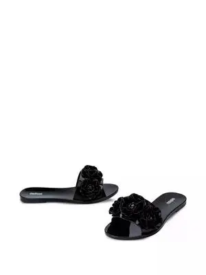 Melissa Floral-embellished Slides