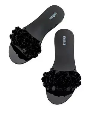 Melissa Floral-embellished Slides