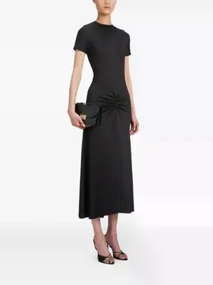 Victoria Beckham Gathered Waist Midi Dress
