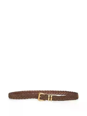 Brunello Cucinelli Braided Leather Belt - Brown