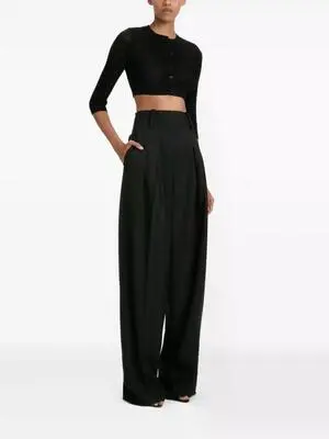 Victoria Beckham Three-quarter Sleeve Cropped Cardigan