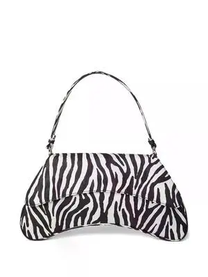 SIMONMILLER Zebra-print Top-handle Shoulder Bag
