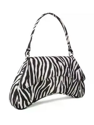 SIMONMILLER Zebra-print Top-handle Shoulder Bag