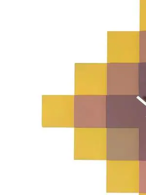 ARTI & MESTIERI Geometric-pattern Wall Clock