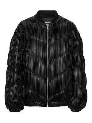 ROTATE BY BIRGER CHRISTENSEN Pleated Bomber Jacket