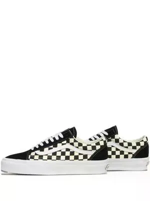 VANS Premium Old Skool™ 36 Checkerboard-print Sneakers - Black