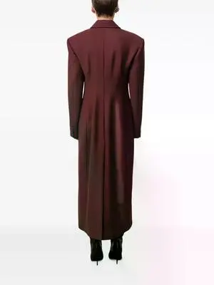 HERSKIND Padded-shoulder Double-breasted Coat