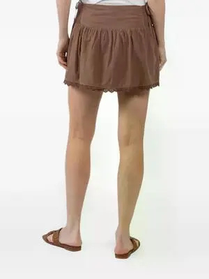 Xirena Lace-trimmed Smocked Skirt