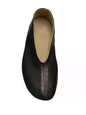 THE ROW Stella Leather Ballet Flats