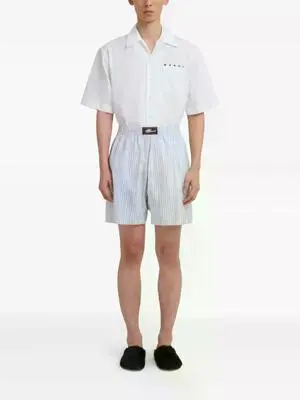 Marni Striped Elasticated-waist Swim Shorts